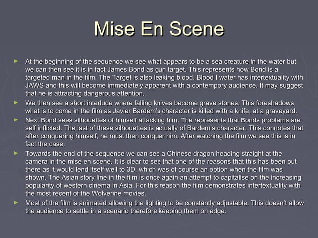 Skyfall opening sequence harrry | PPT