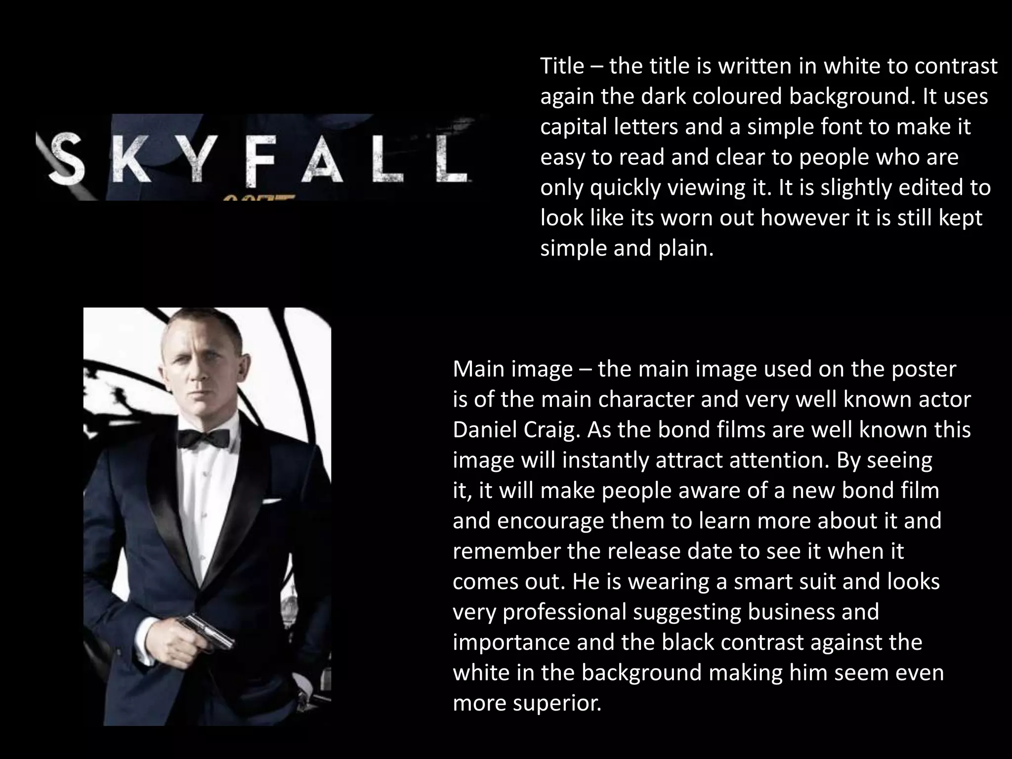 Skyfall poster analysis | PPT