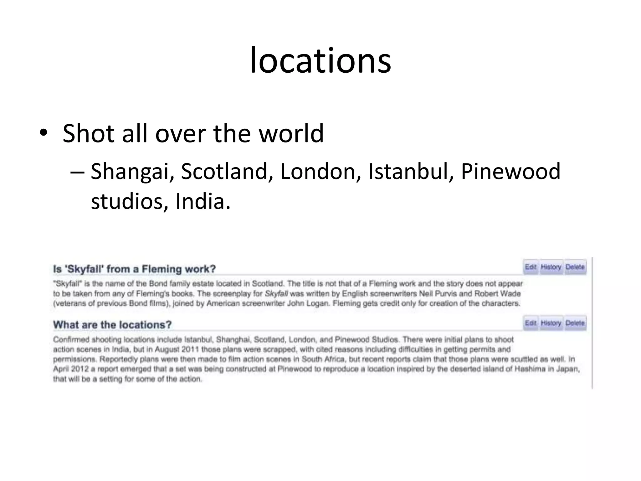 Skyfall powerpoint | PPT