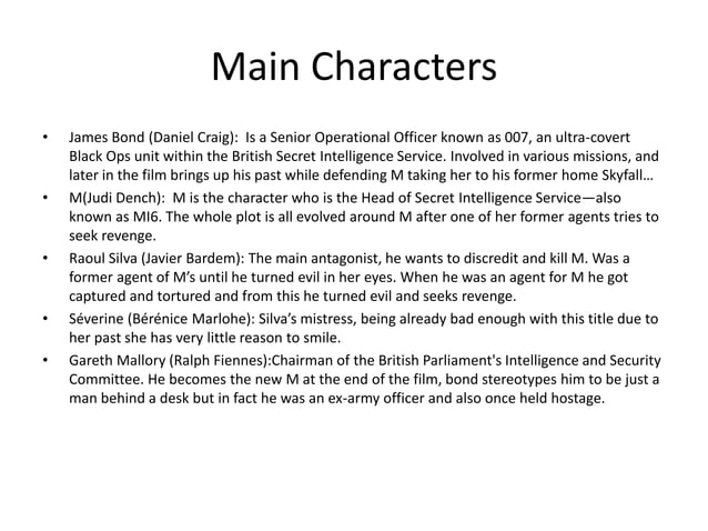 Skyfall presentation | PPT