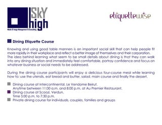 Sky-High Etiquette Proposal | PDF