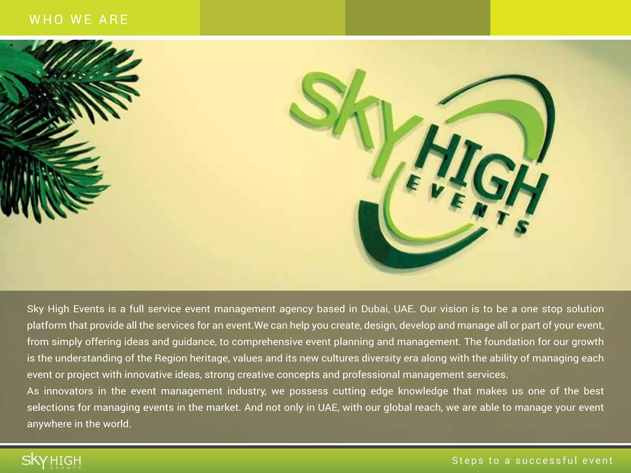 Sky High Events Profile | PDF