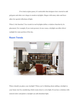 Sky high view the history of skylight windows | PDF