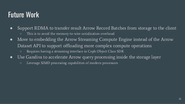 Skyhook: Towards an Arrow-Native Storage System, CCGrid 2022 | PPT