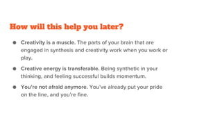 Creativity Workshop - a few fun exercises to stretch your brain | PPT