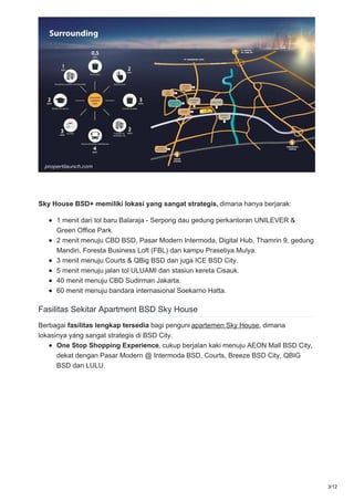 Sky House BSD+ Apartemen Baru Sebelah Aeon Mall BSD City | PDF