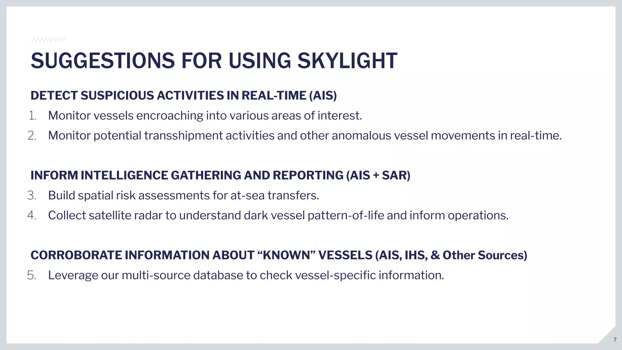 Maritime security solutions: Case study from Skylight | PDF
