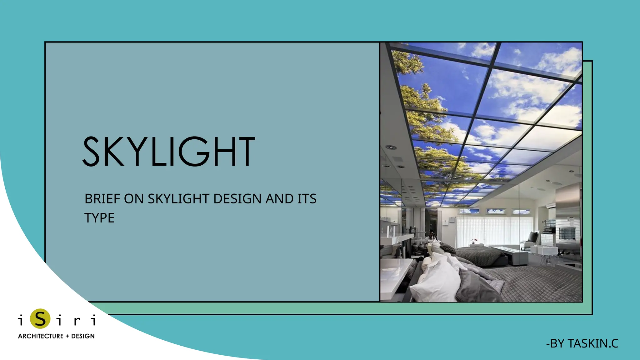SKYLIGHT -A skylight is a window installed on the roof of a building ...