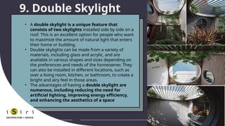 SKYLIGHT -A skylight is a window installed on the roof of a building ...