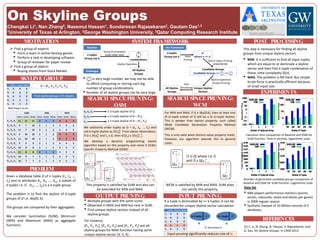On Skyline Groups | PPT