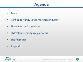 Skyline Presentation | PPTX | Home Financing | Personal Debt