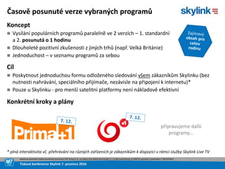 Prezentace Skylink | PPT