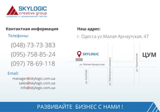 Skylogic - разработка сайтов и интернет маркетинга | PPT