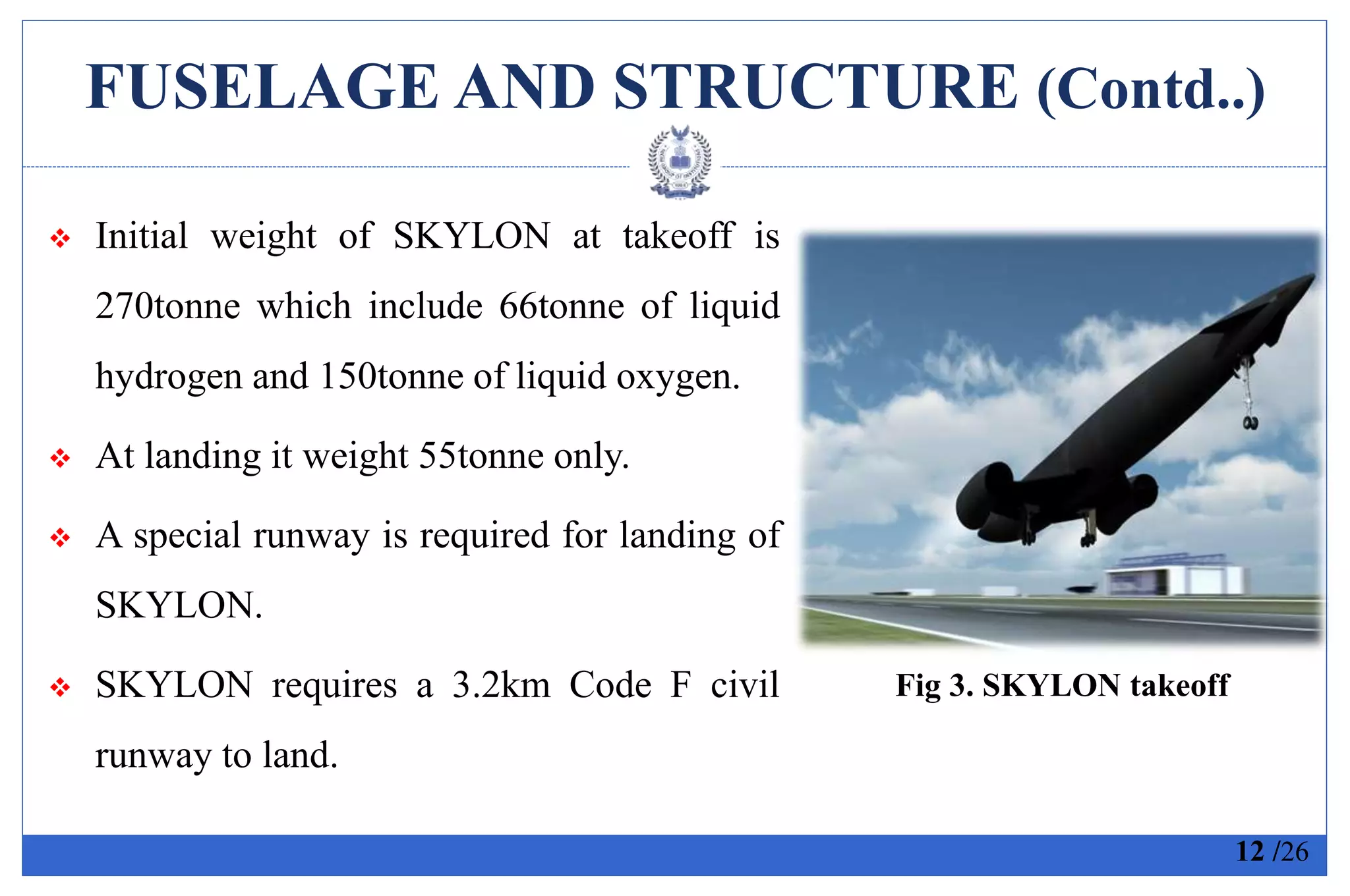 SKYLON: THE SPACE PLANE OF TOMMOROW | PPTX