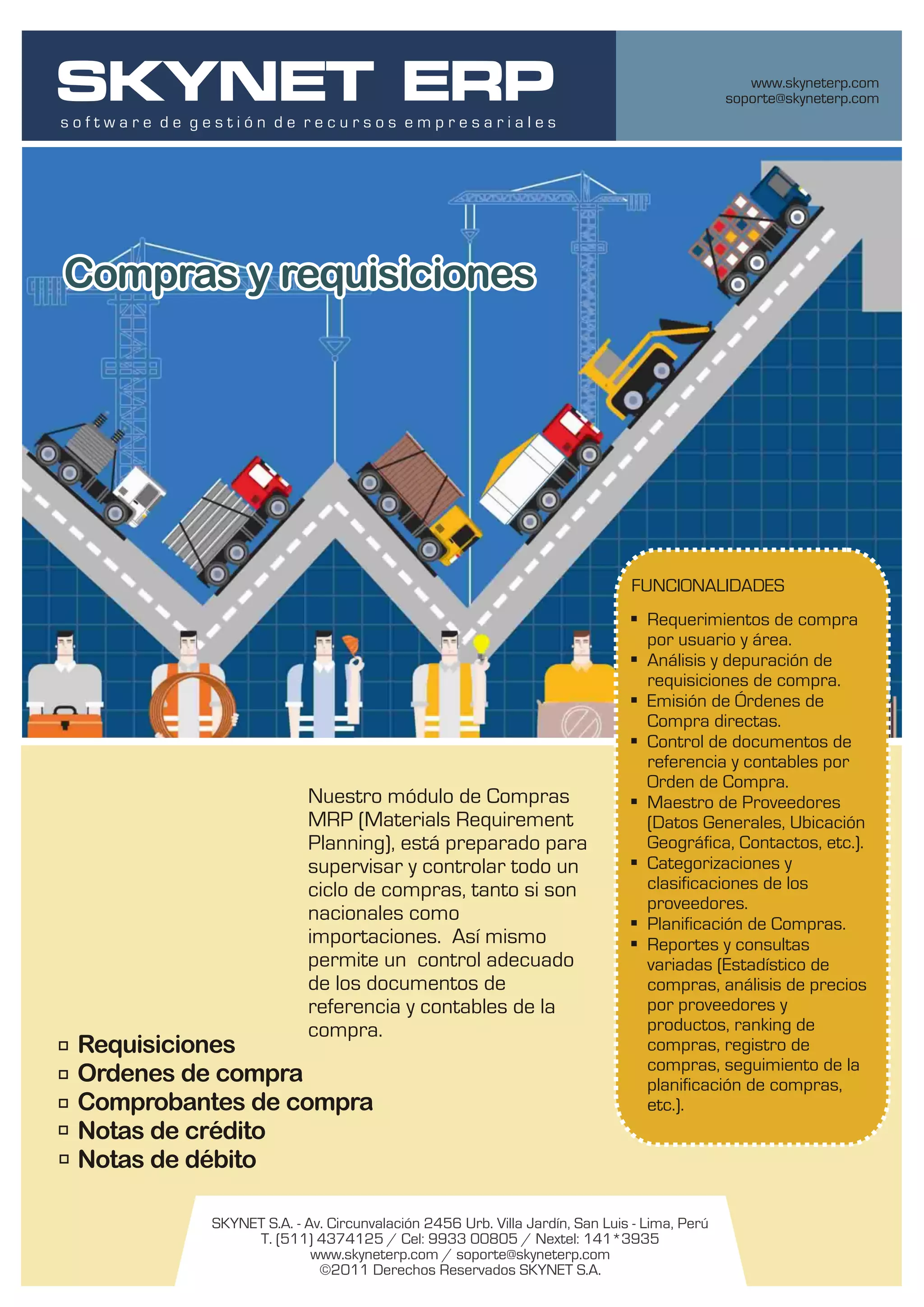 Brochure software Skynet ERP | PDF