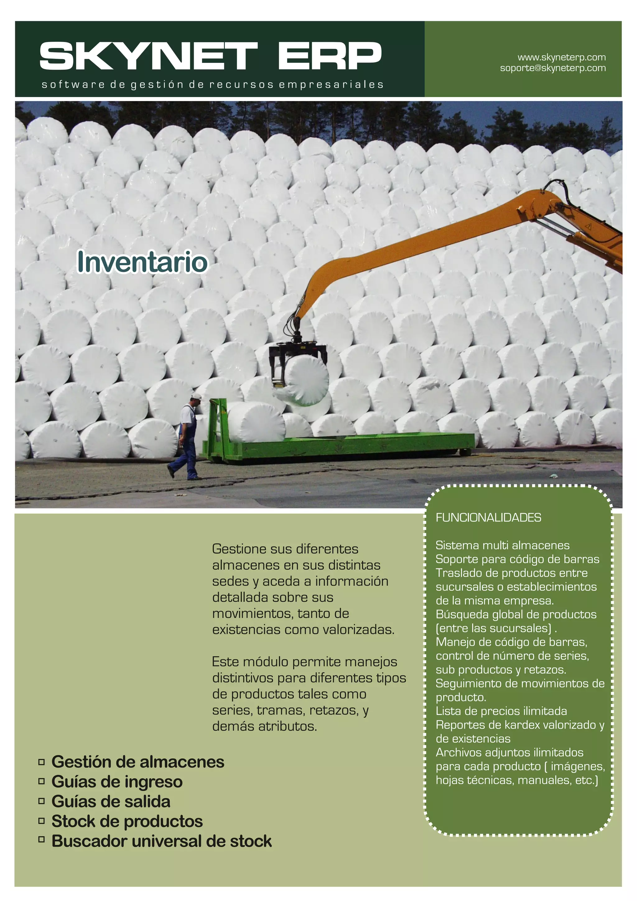 Brochure software Skynet ERP | PDF