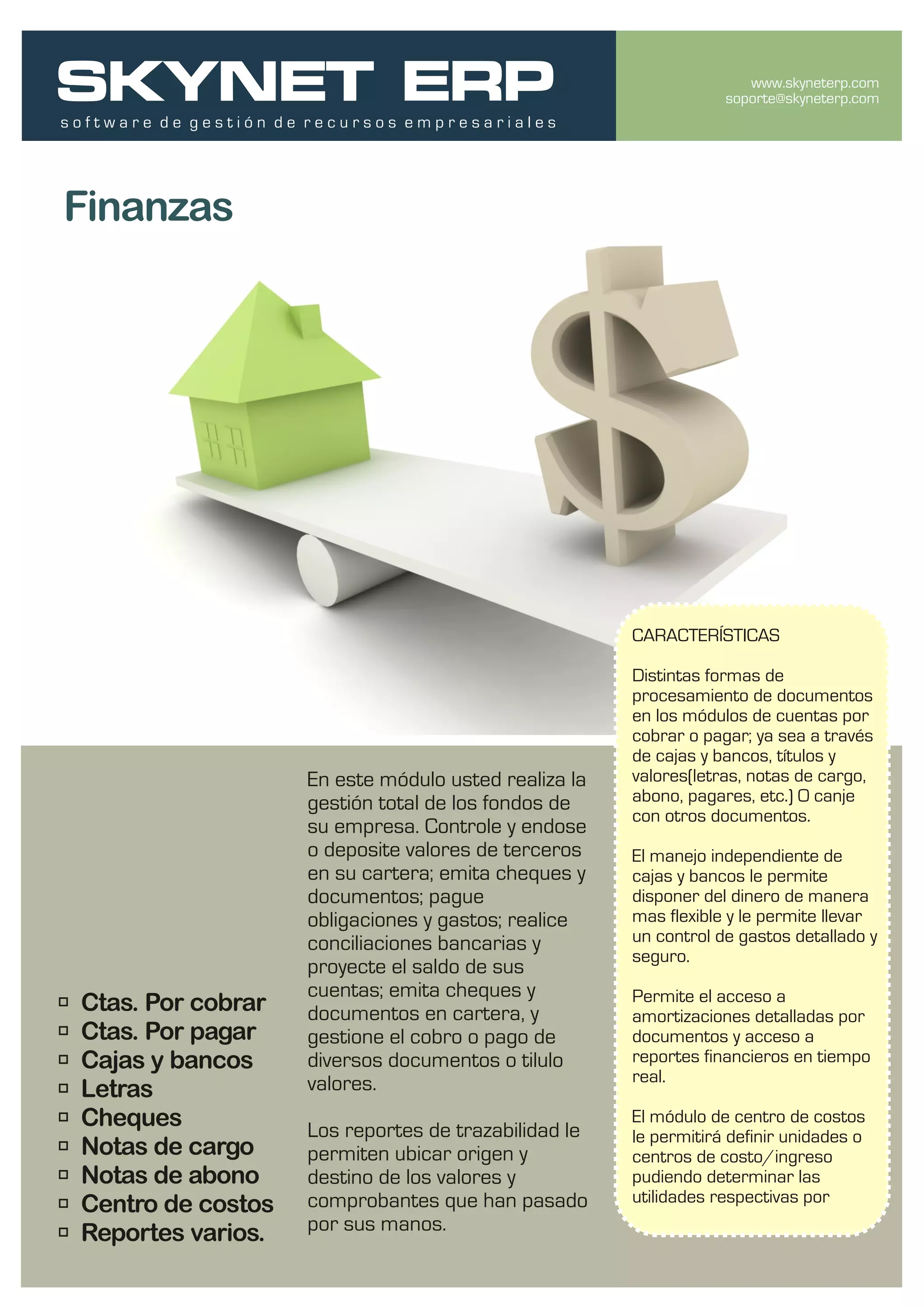 Brochure software Skynet ERP | PDF