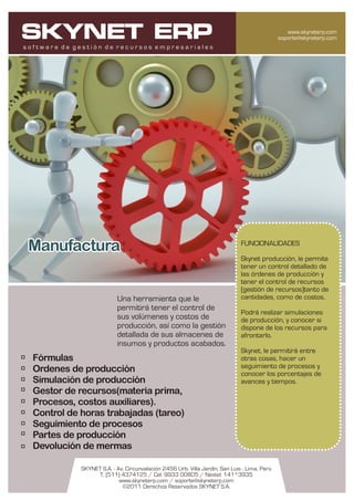 Brochure software Skynet ERP | PDF