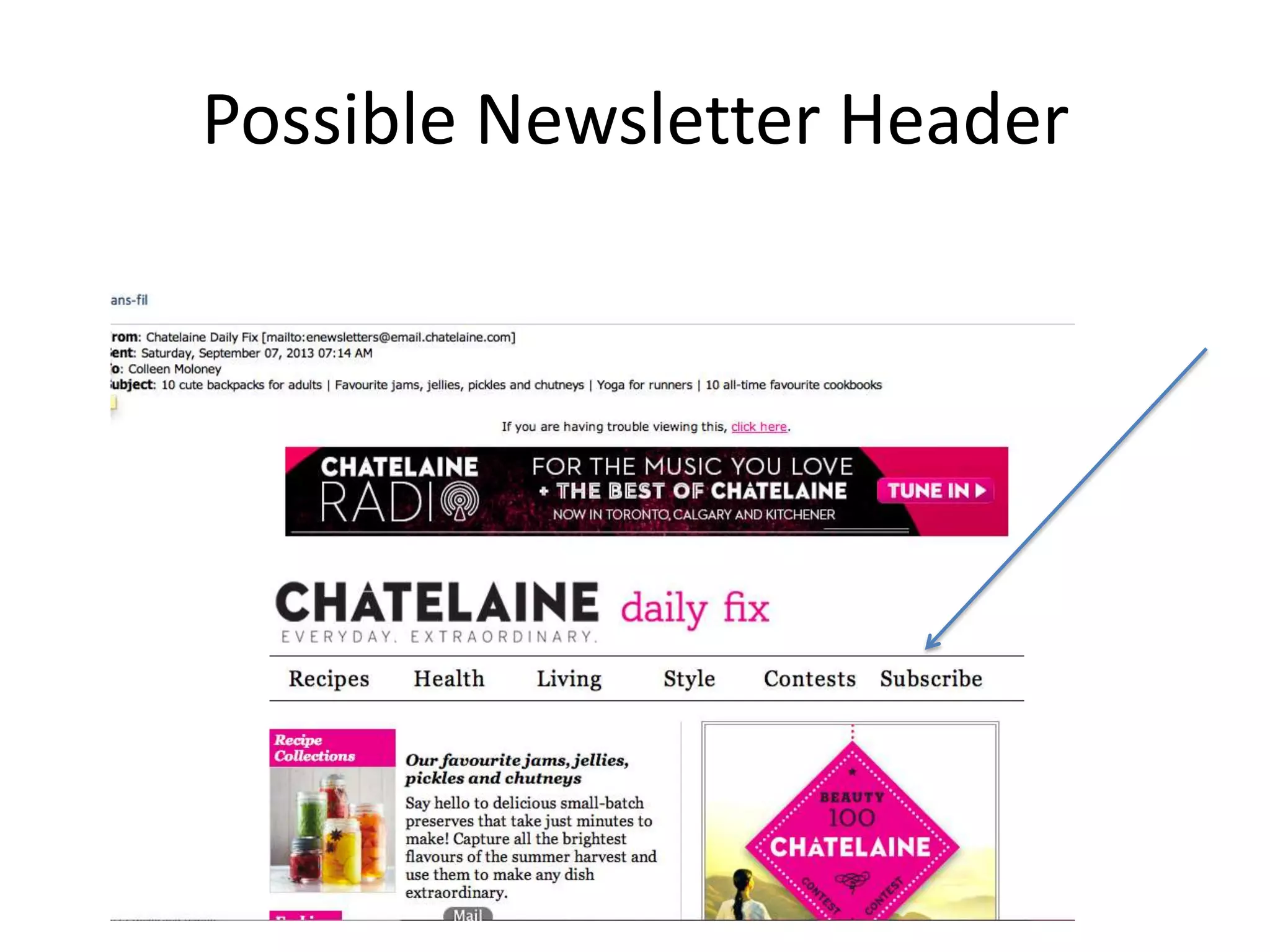 Skynews newsletter sub ads | PPT
