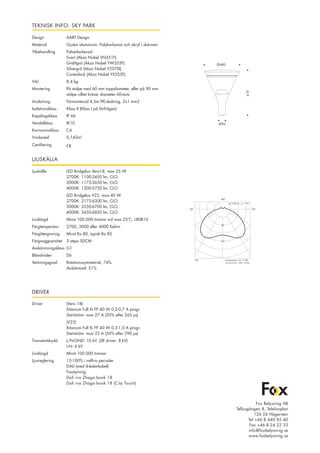 Sky park produktblad 2020 | PDF