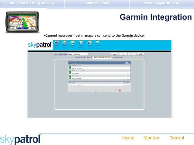 Fleet Management System with Garmin Integration | PDF