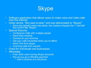 Skype Presentation | PPT