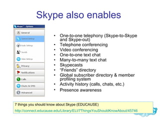 Using Skype to support off campus learners | PPT