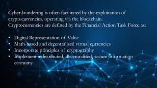 Cryptocurrencies and cyberlaundering- the need for regulation, Gian ...