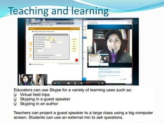 Skype for learning and teaching | PPTX