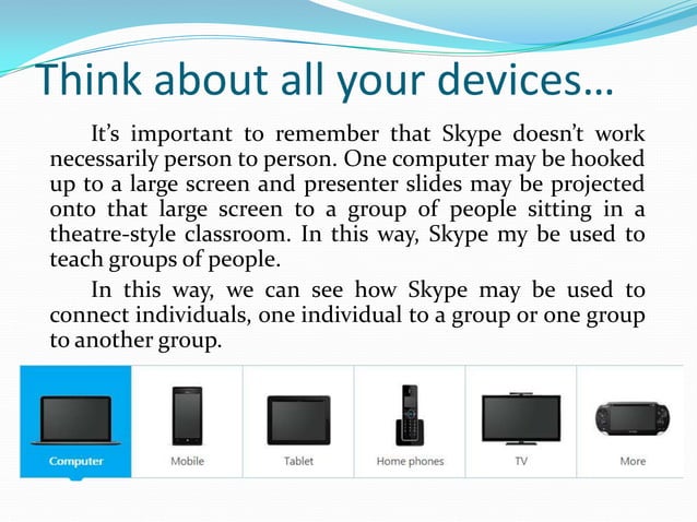 Skype for learning and teaching | PPTX