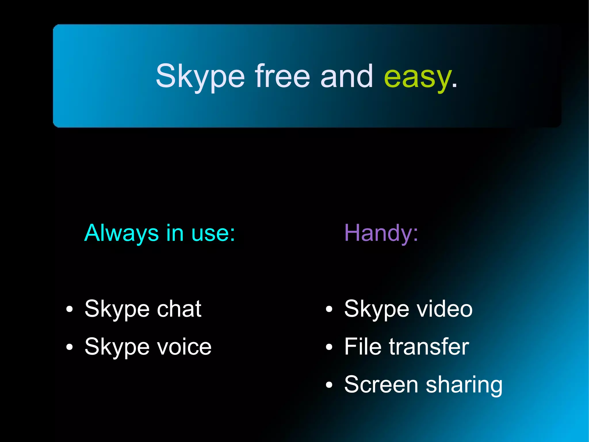 Skype Measures Up Presentation | PDF