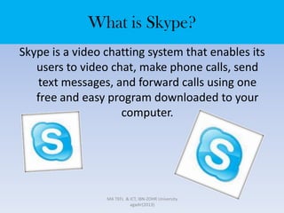 Skype presentation | PPTX