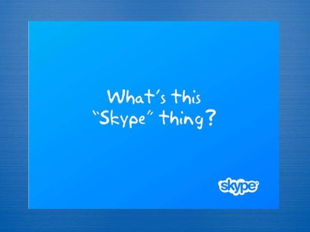 Skype presentation | PPT | Internet for Beginners | Internet