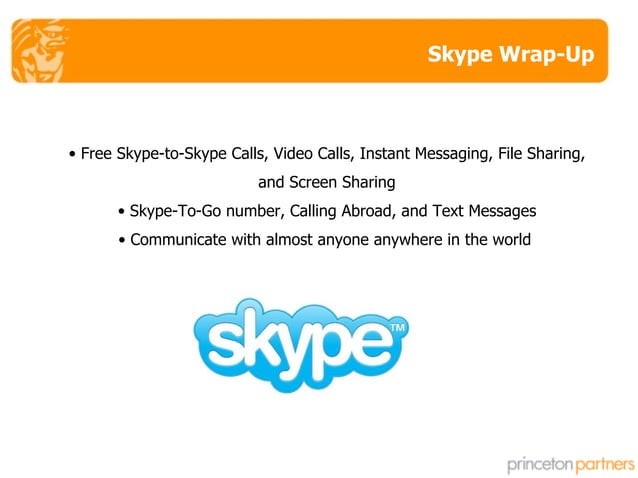 Skype Presentation | PPT | Web Conferencing | Computer Software and ...