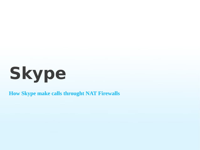 Skype | PDF | Computer Networking | Computing