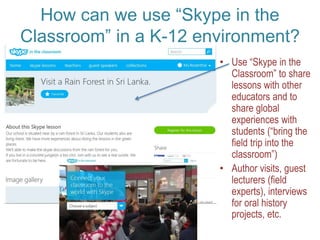 Skype E-Learning Platform Review | PPTX | Web Conferencing | Computer ...