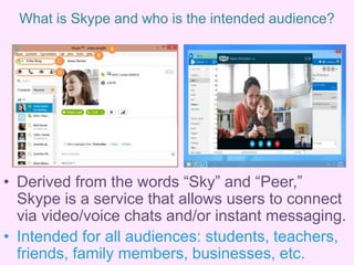 Skype E-Learning Platform Review | PPTX | Web Conferencing | Computer ...