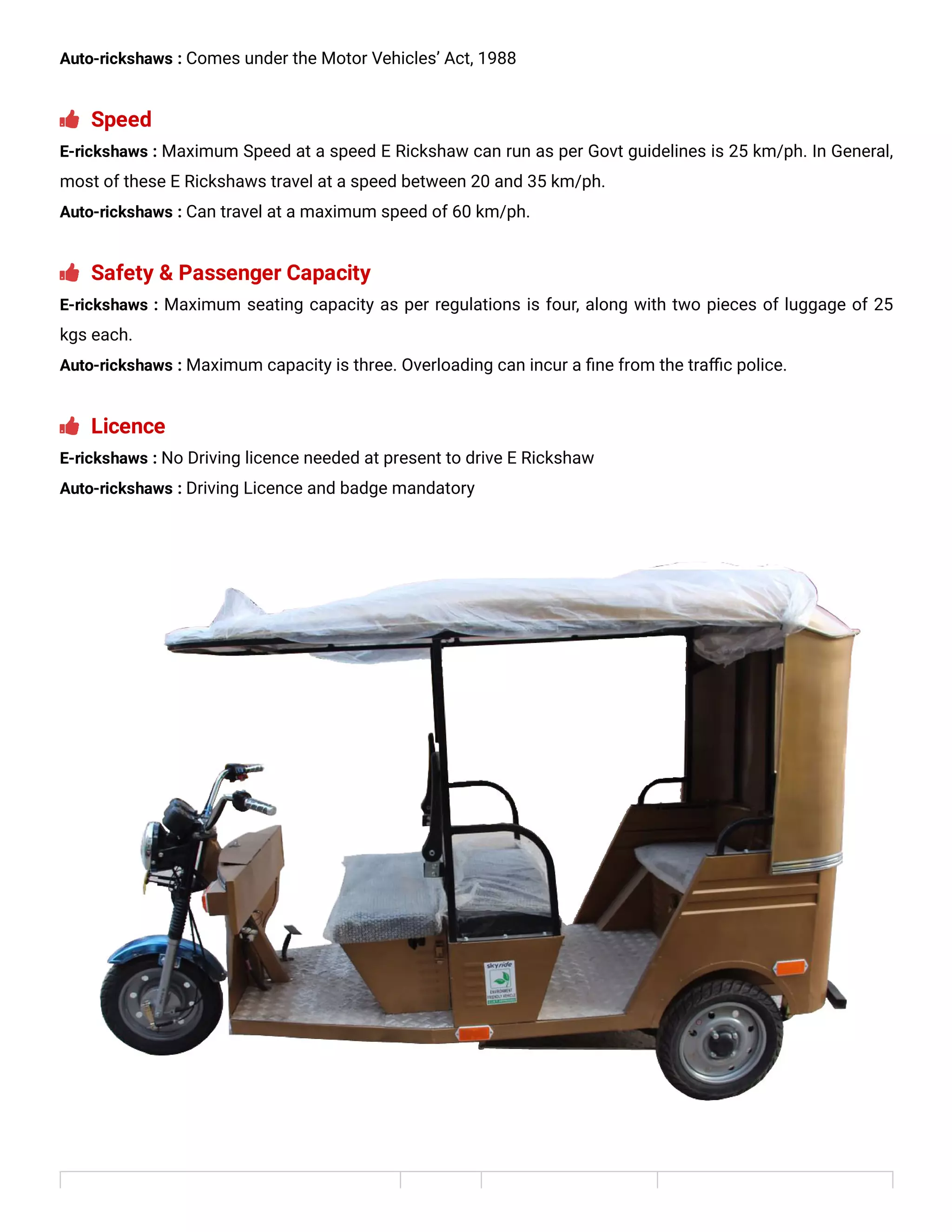 E Rickshaw Manufacturing in Delhi | PDF
