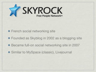 Skyrock: the largest social network you've never heard of | KEY