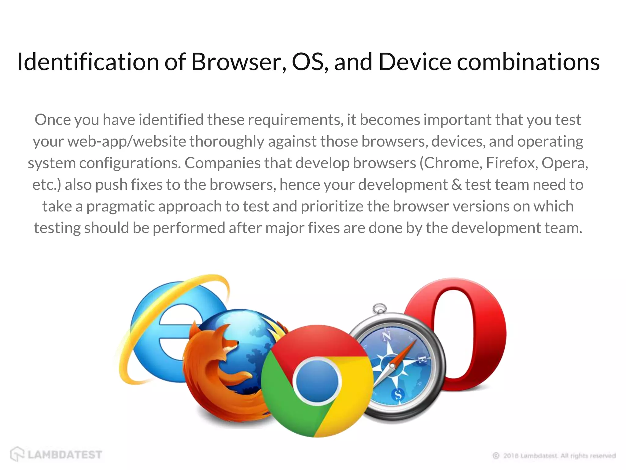 Skyrocket Your Cross Browser Testing with Minimal Effort | PPT