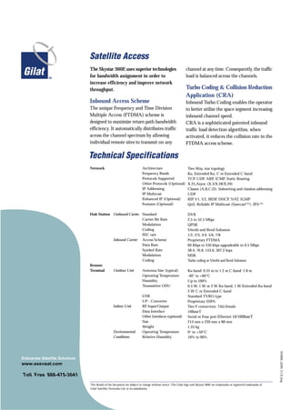 Skystar 360 E Data Sheet | PDF