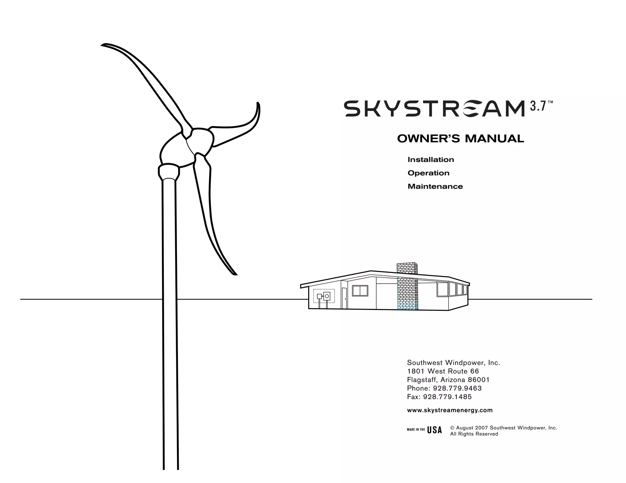 Manual original Aerogerador Skystream 3.7 | PDF