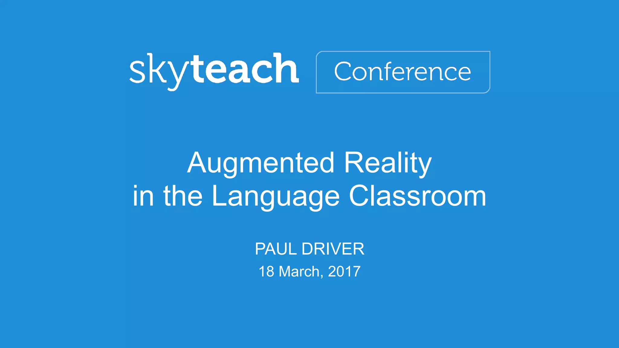 Augmented Reality in the Language Classroom | PPT