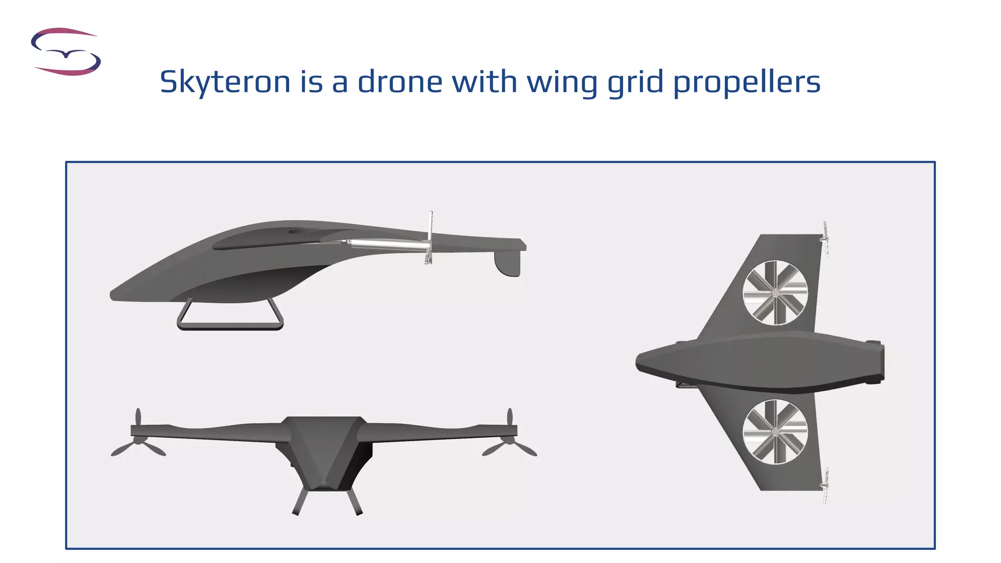 Skyteron. A drone with wing grid propellers. | PPT