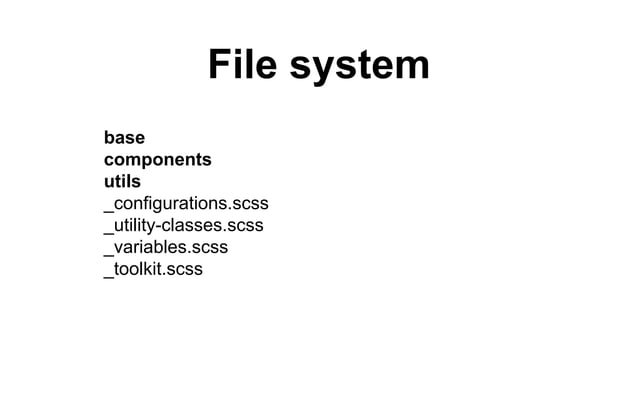 Sass Architecture Ppt