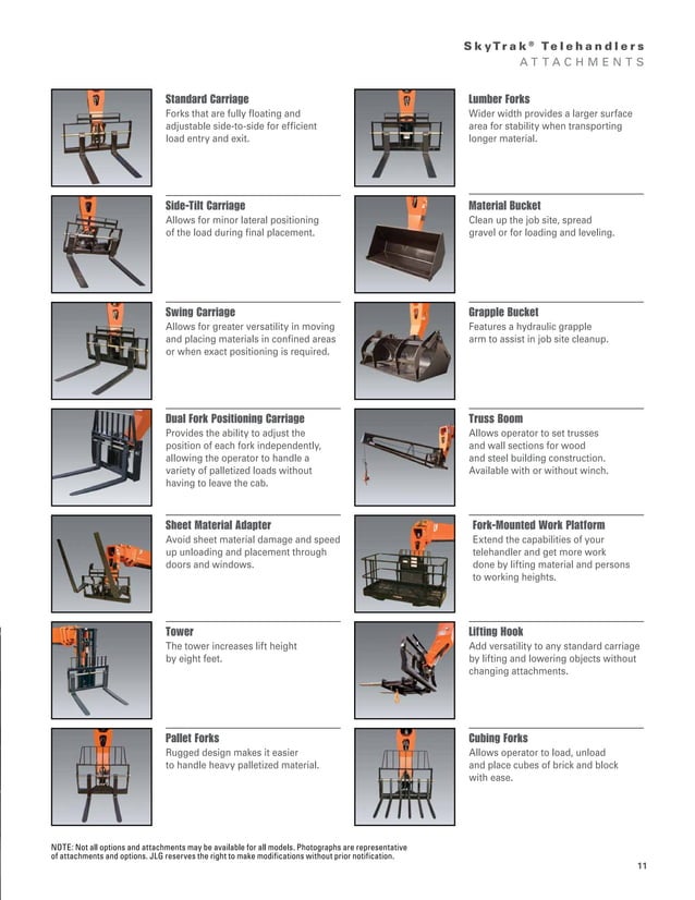 Skytrak Attachments | PDF
