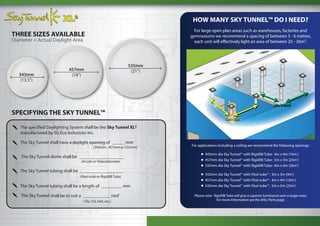 Sky Tunnel Commercial and Industrial Daylighting Systems Brochure | PDF