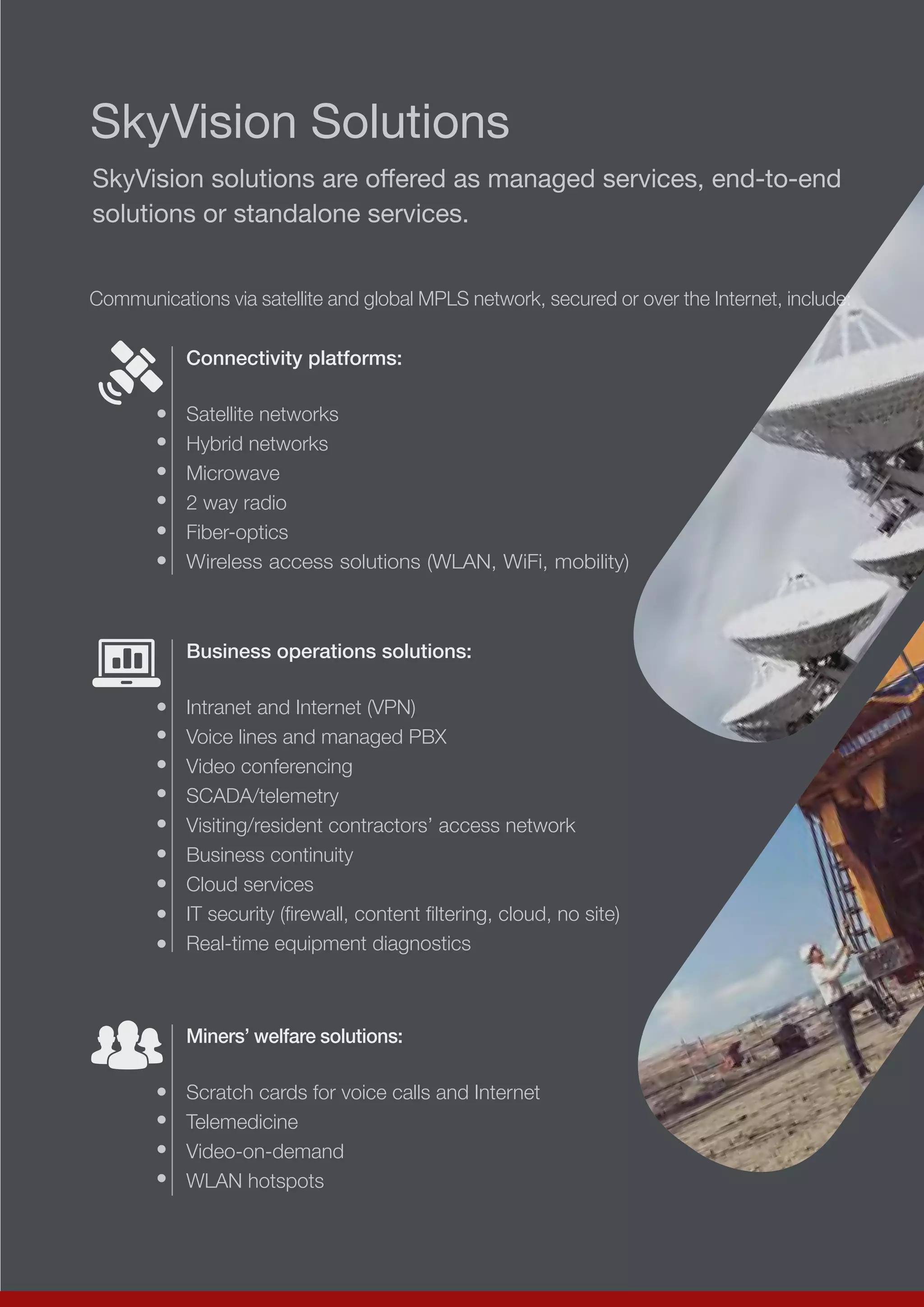 SkyVision Mining Solutions Brochure English | PDF