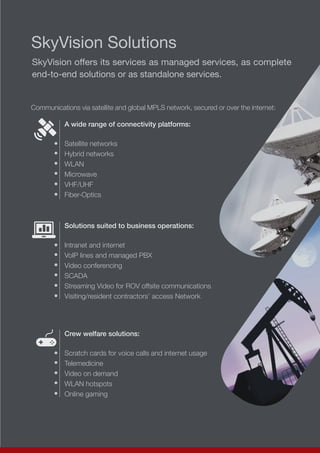 SkyVision Oil & Gas Solutions Brochure | PDF