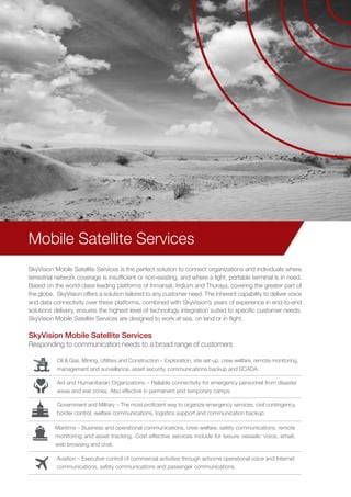 SkyVision Services Catalog English | PDF